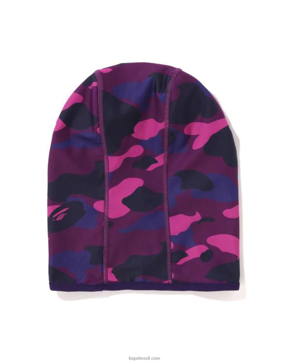 roxo A Bathing Ape PB8VR530 homens balaclava de camuflagem colorida ...