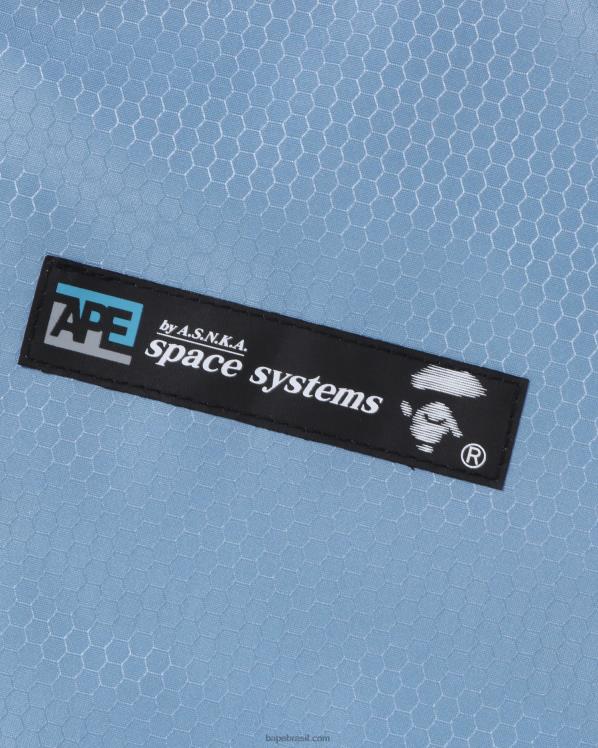 azul claro A Bathing Ape PB8VR317 homens jaqueta bomber ripstop em favo ...