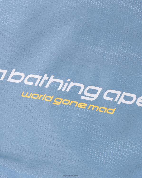 azul claro A Bathing Ape PB8VR317 homens jaqueta bomber ripstop em favo ...